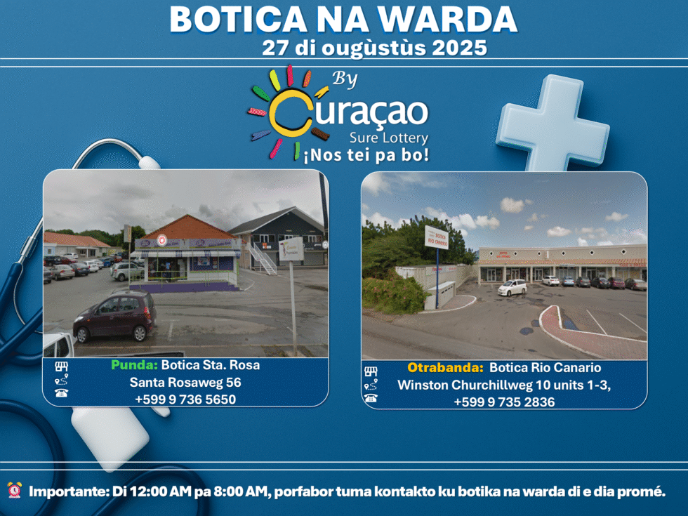 Punda: 🏢 Botica Sta. Rosa - Otrabanda: 🏢 Botica Rio Canario / 27 de ...