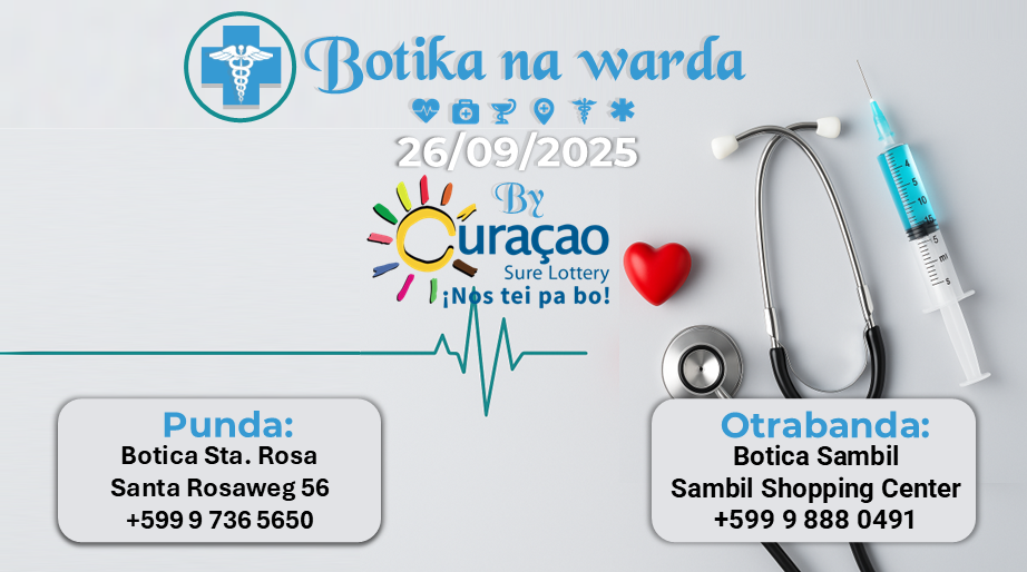 Punda: 🏢 Botica Sta. Rosa - Otrobanda: 🏢 Botica Sambil / 26 de ...